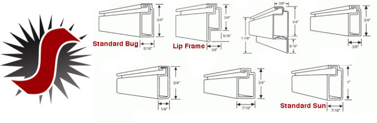 Window Screen Frame Types | Window Bug Screens | Sun Screen